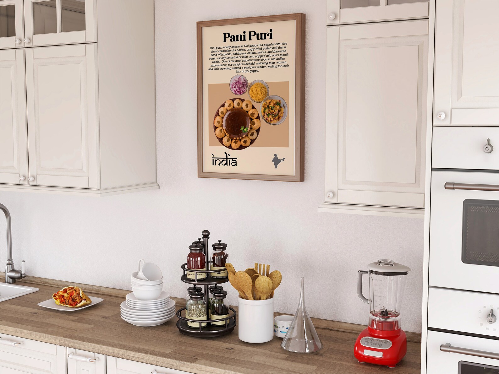 Pani Puri Poster, Desi Indian Gol Gappa Food Art, Asian Food Art ...