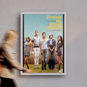 ZNMD Movie Poster, Zindagi Na Milegi Dobara, Desi Wall Art, Bollywood ...
