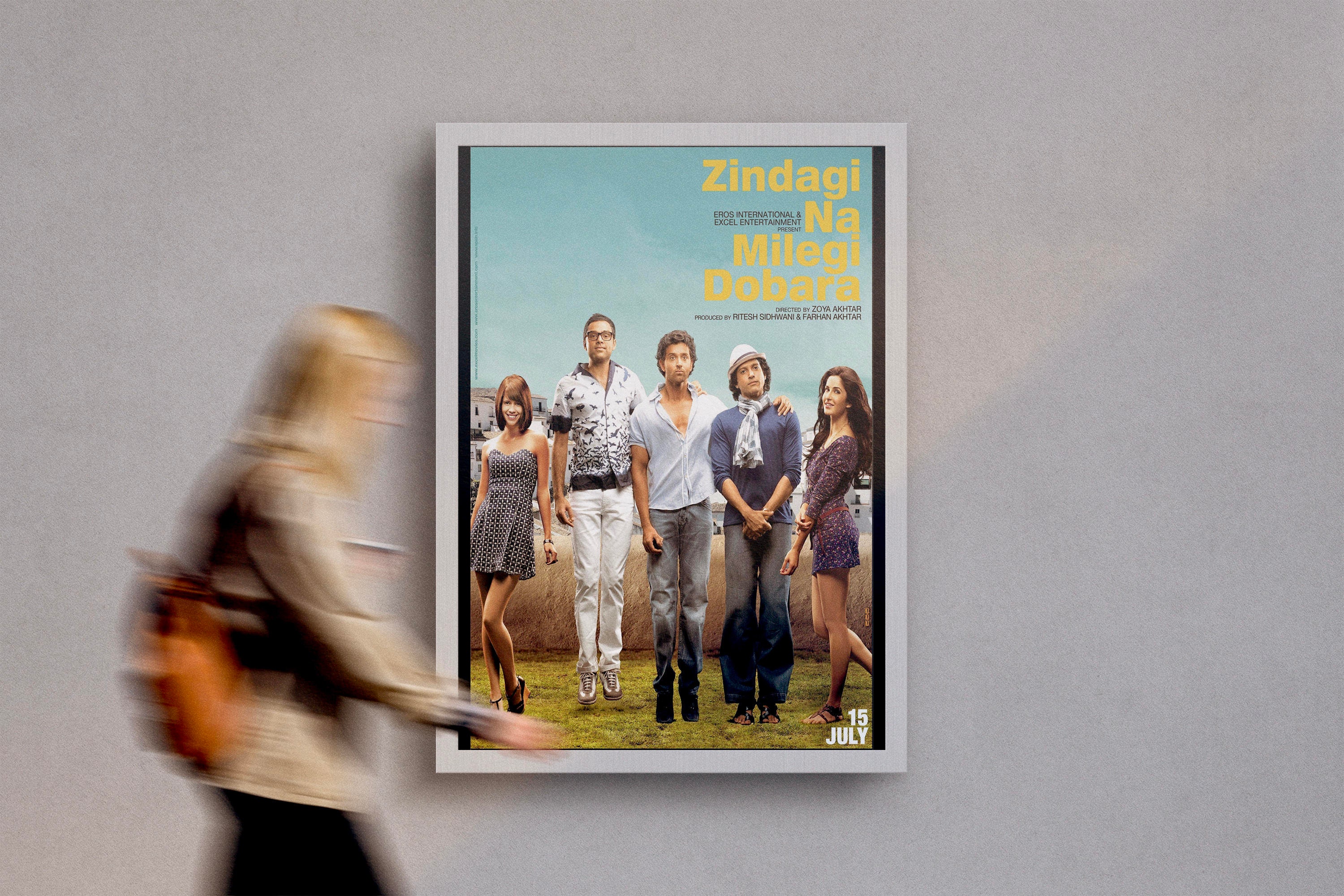 ZNMD Movie Poster, Zindagi Na Milegi Dobara, Desi Wall Art, Bollywood ...