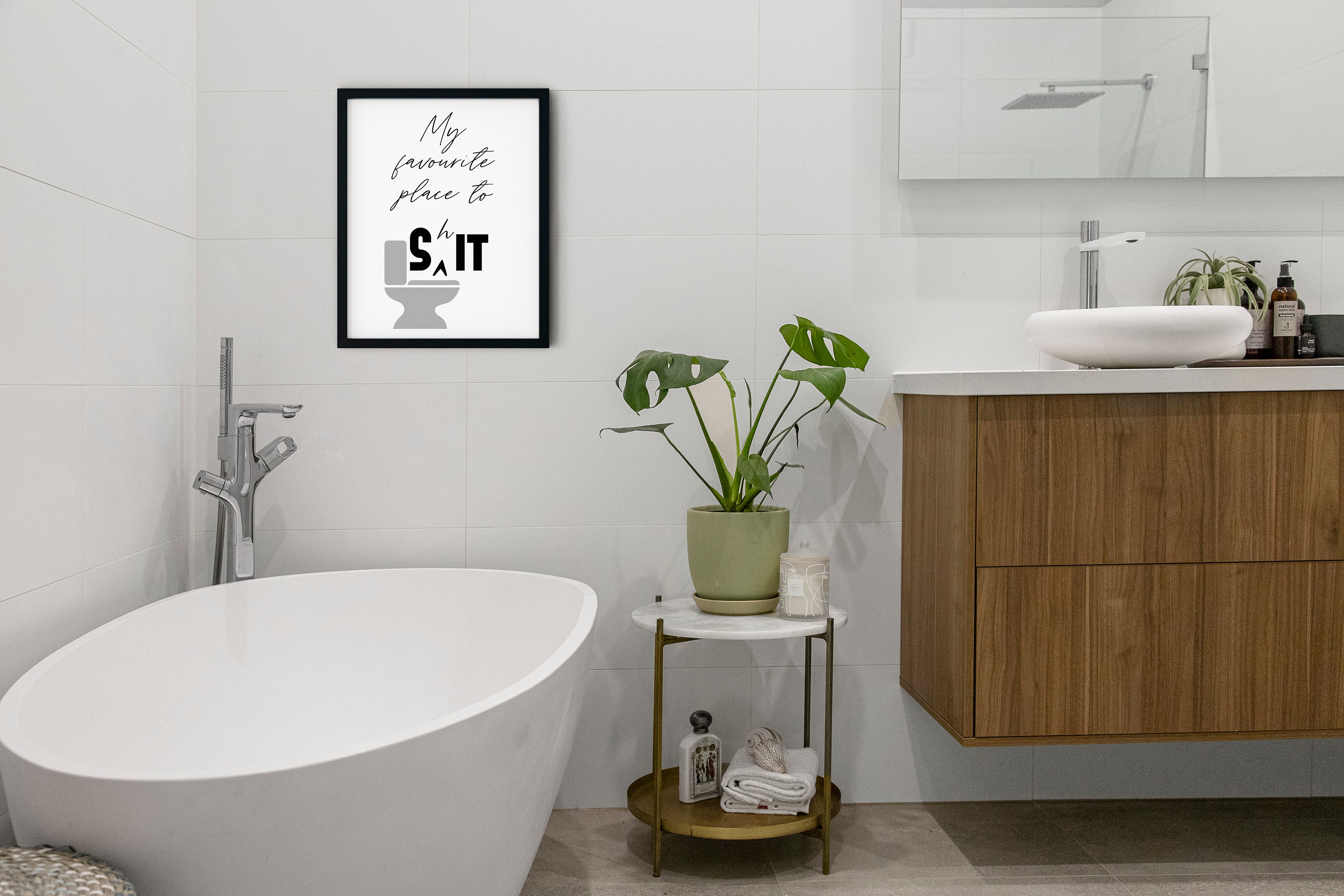 Bathroom Wall Decor, Bathroom Wall Art, Bathroom Prints, Bathroom Sign ...