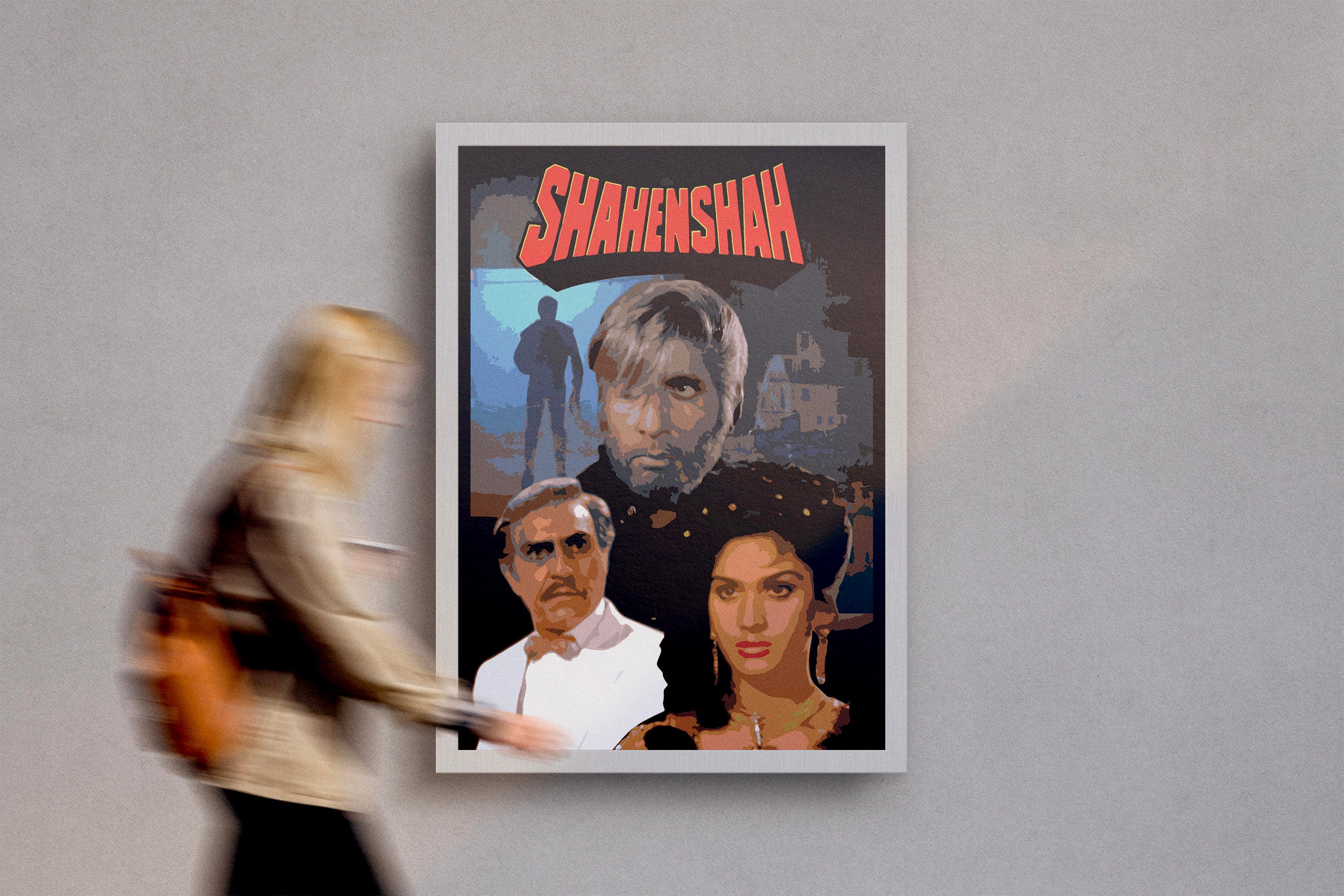 Shahenshah Movie Poster Desi Wall Art Bollywood Movie - Etsy