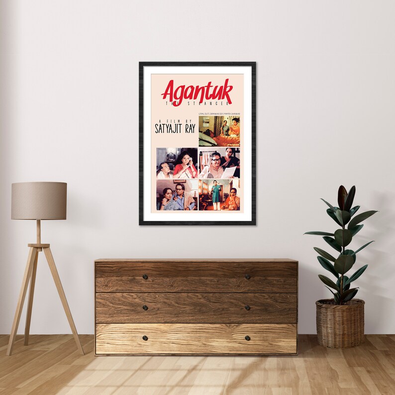 Agantuk Movie Poster, Satyajit Ray, the Stranger Movie, Bengali Movie ...