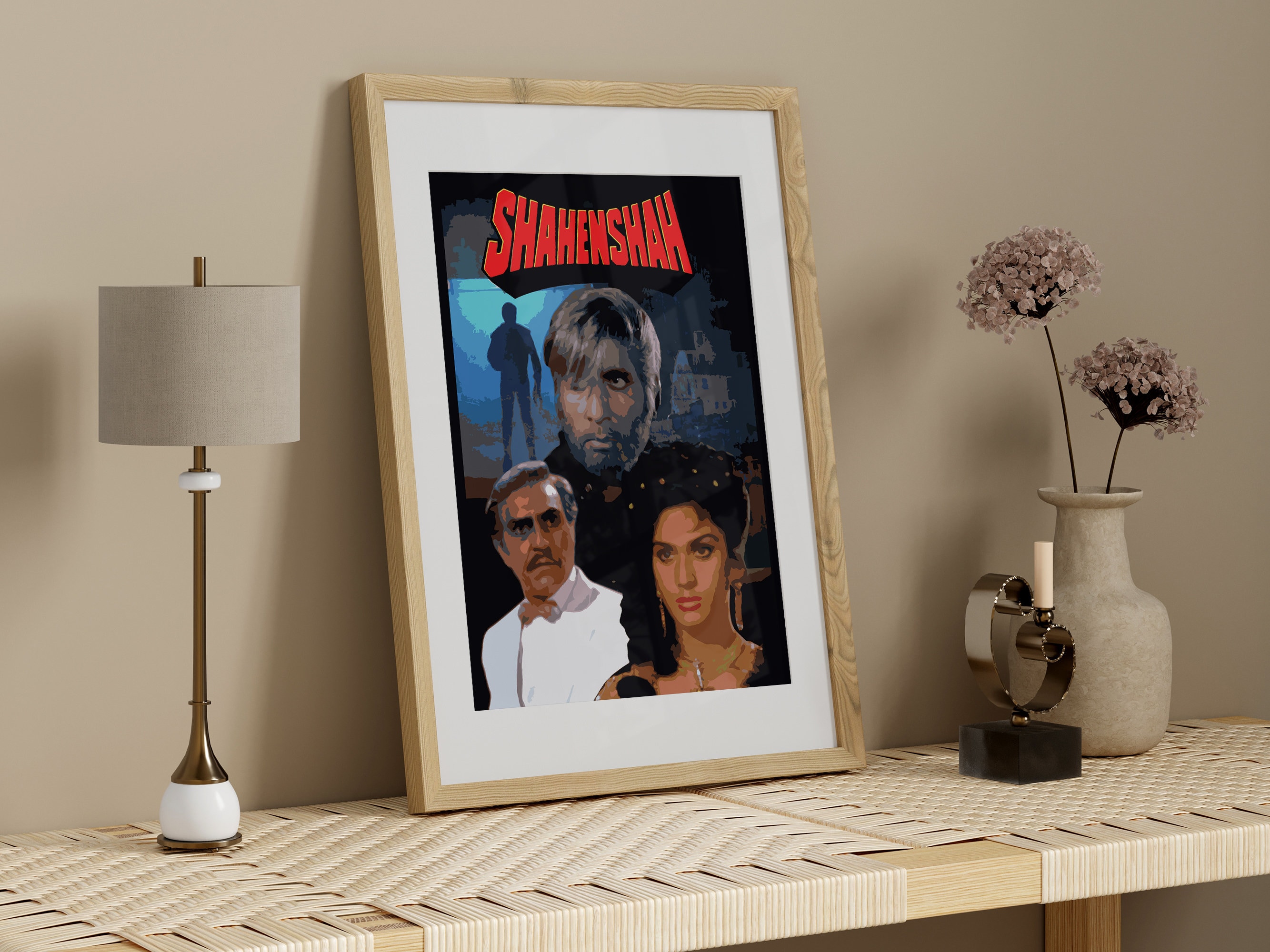 Shahenshah Movie Poster Desi Wall Art Bollywood Movie - Etsy