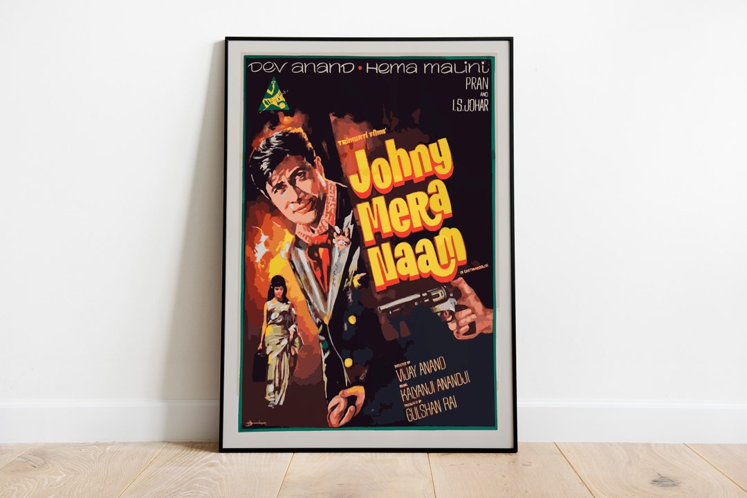 Johny Mera Naam Movie Poster, Desi Wall Art, Bollywood Movie Poster ...