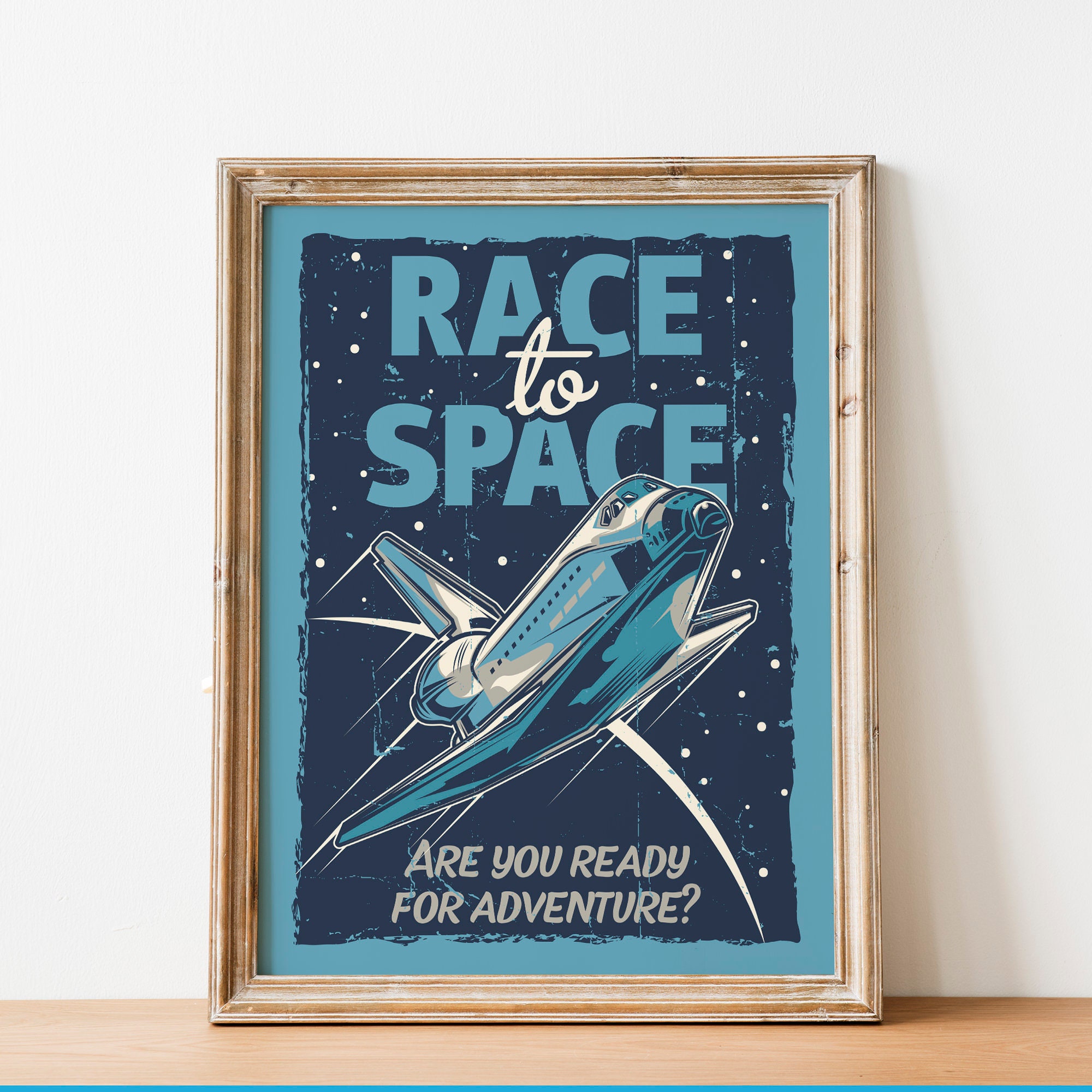 Set of 4 Space Posters Space Wall Art, NASA Wall Art, Rocket Wall Decor ...