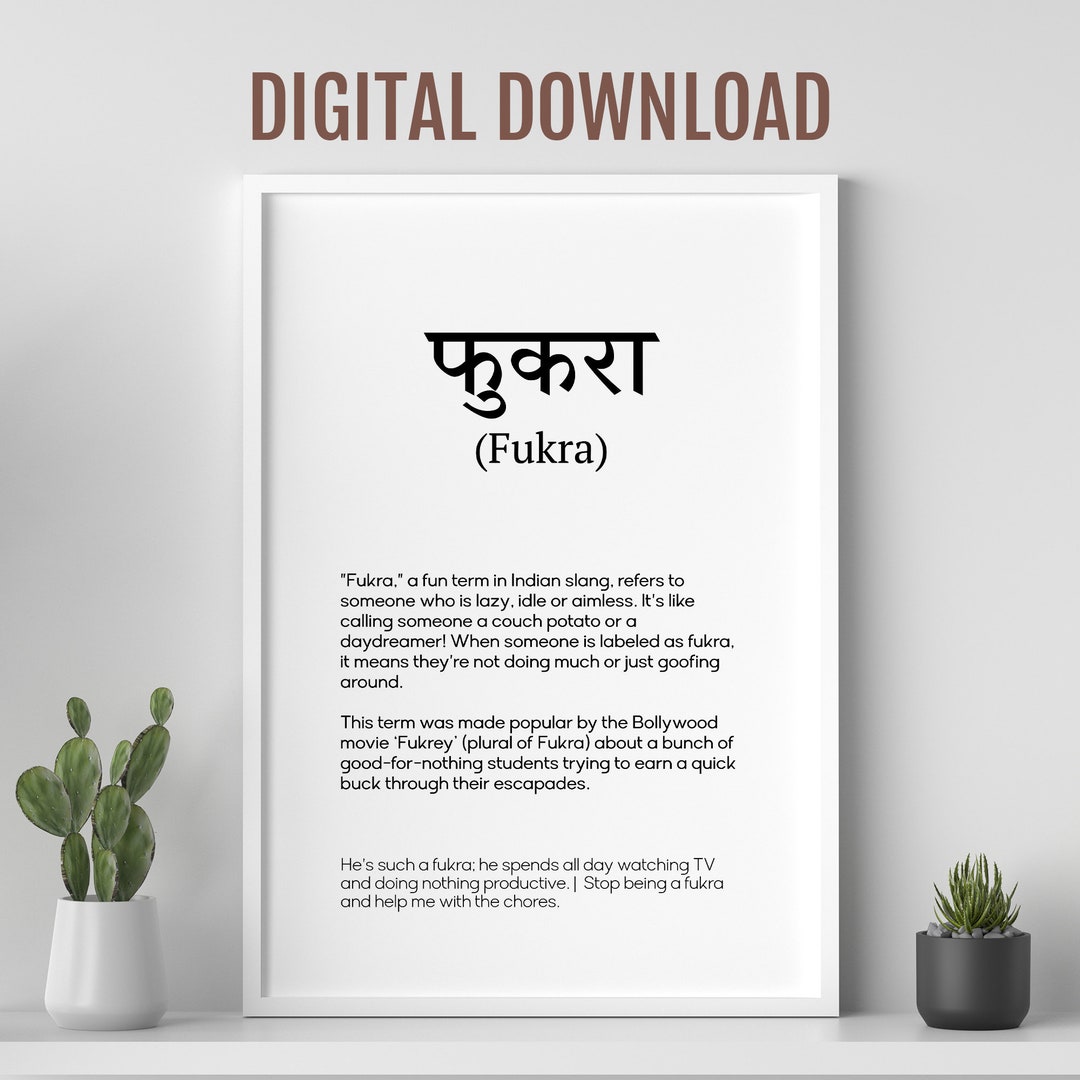 Hindi Word Fukra Definition, Desi Slang Meaning, Colourful Indian ...