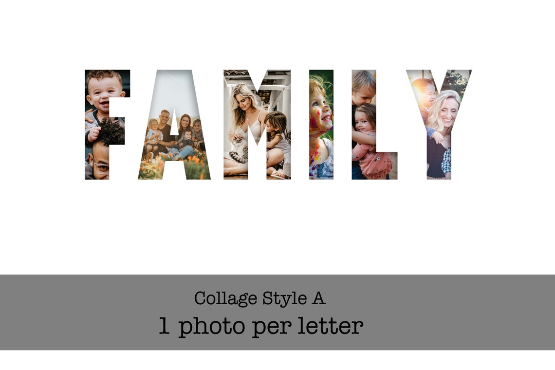 Custom Word Collage Text Collage Custom Picture Collage - Etsy