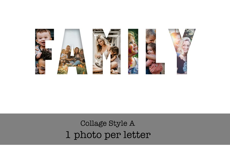 Custom Word Collage, Text Collage, Custom Picture Collage, Birthday ...