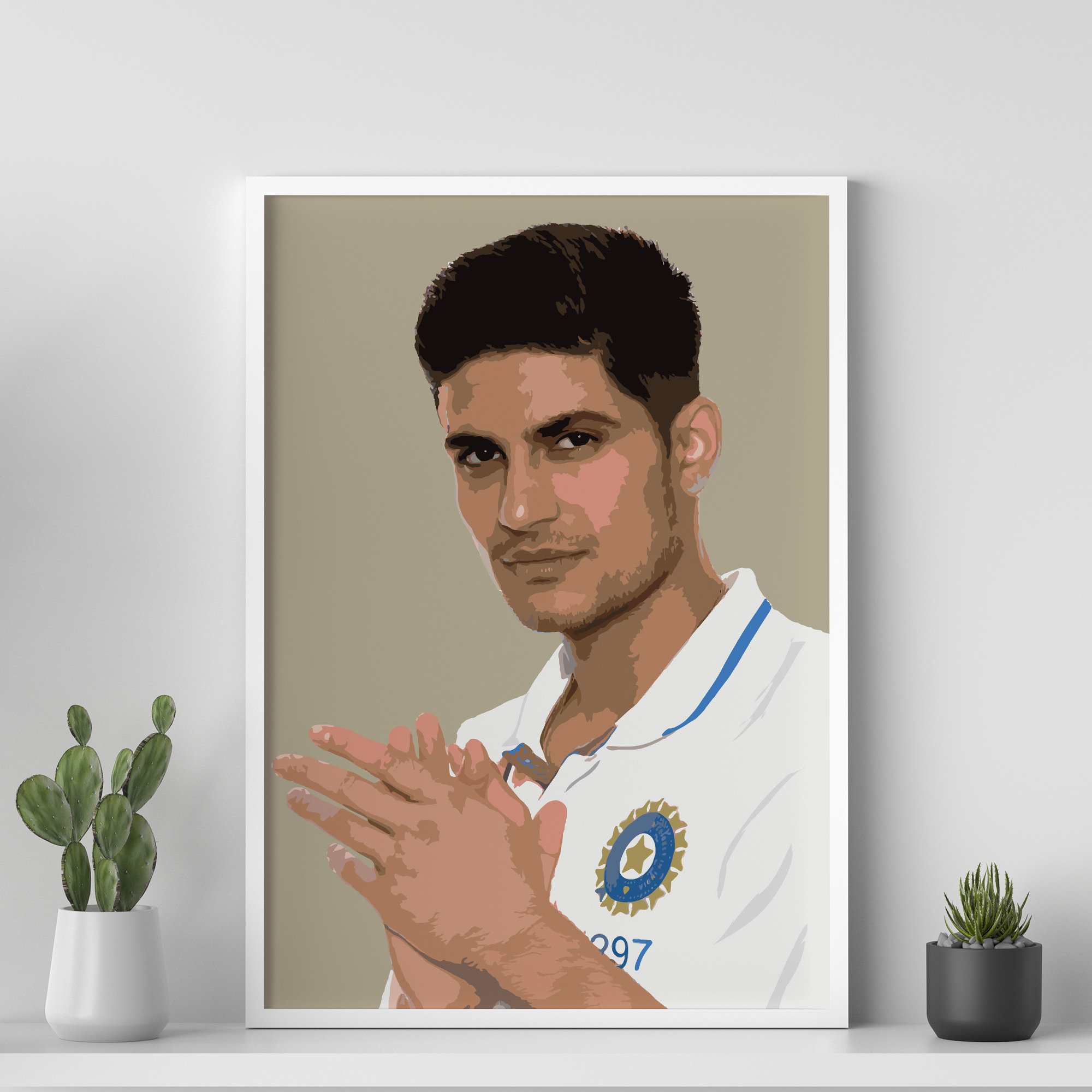 Shubhman Gill Cricket Poster Indian Sports Poster Unique - Etsy