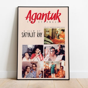 Agantuk Movie Poster, Satyajit Ray, the Stranger Movie, Bengali Movie ...