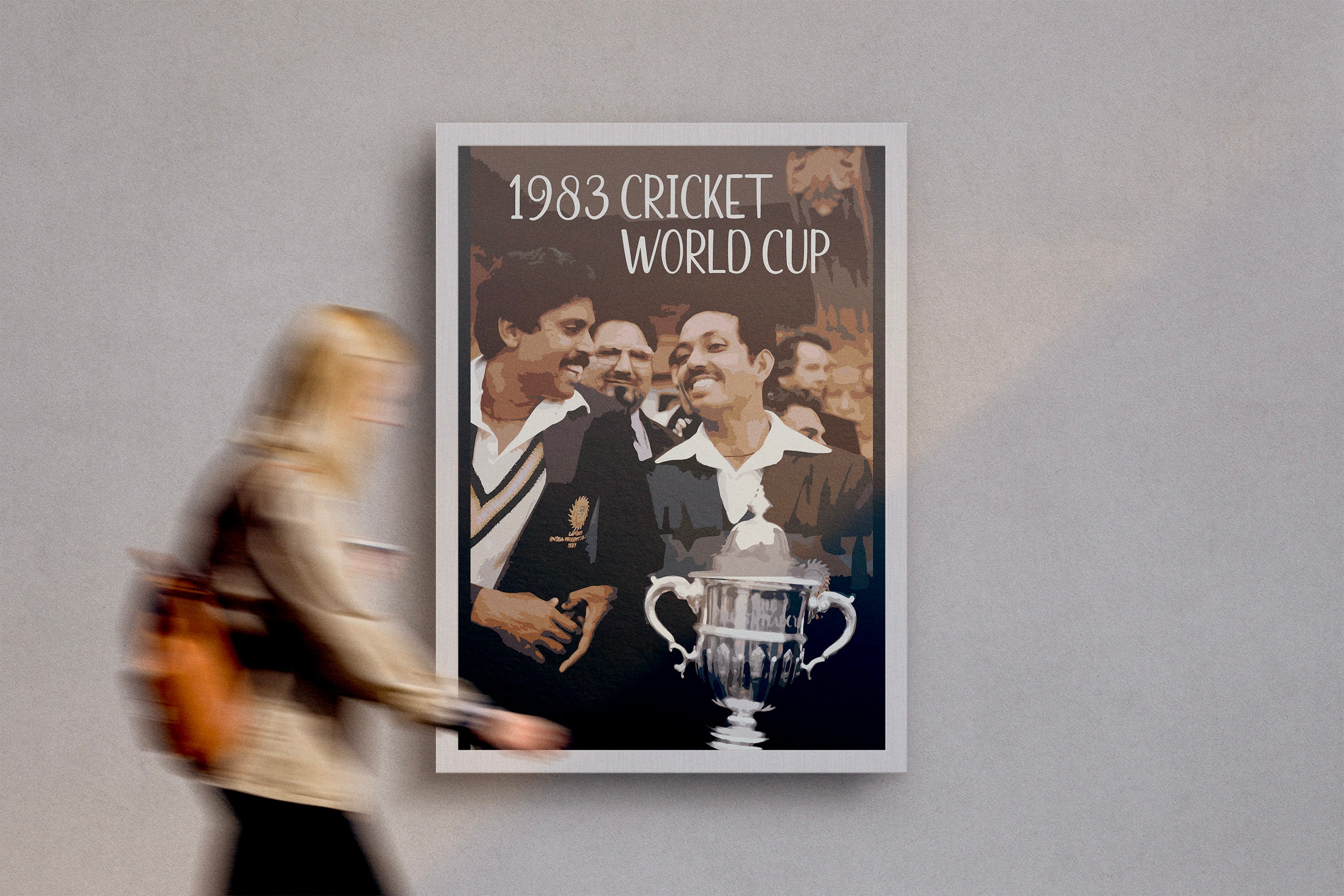 1983 Cricket World Cup, Kapil Dev Poster, Indian Sports Decor, Gift for ...