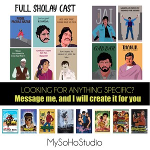 Gabbar Singh, Sholay Movie Poster, Amzad Khan, Desi Wall Art, Bollywood ...