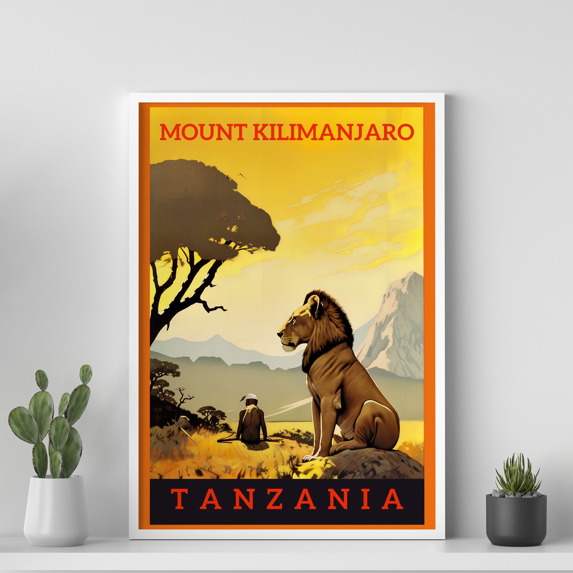 Africa Travel Posters, Set of 12 Travel Posters, Vintage Travel Posters ...