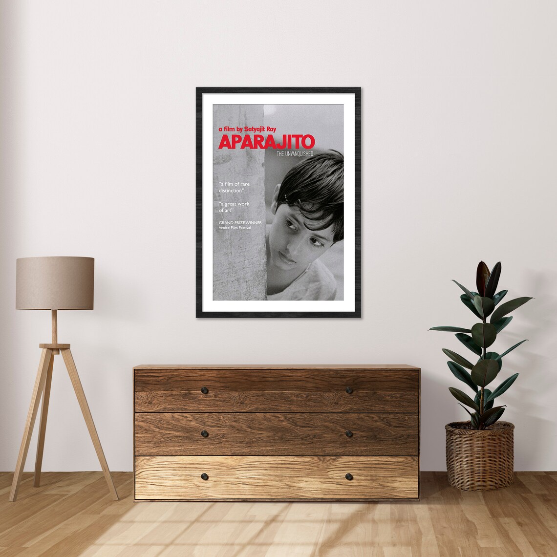 Aparajito Movie Poster, Satyajit Ray, the Unvanquished, Bengali Movie ...