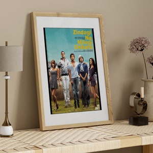 ZNMD Movie Poster, Zindagi Na Milegi Dobara, Desi Wall Art, Bollywood ...
