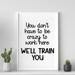 Funny Office Quotes Digital Posters, Set of 9 Office Humour, Home ...