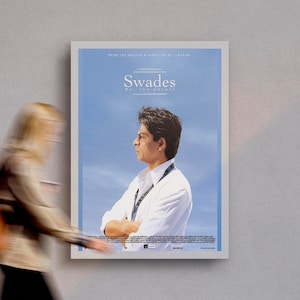 Swades Movie Poster, Desi Wall Art, Bollywood Movie Poster, Retro ...