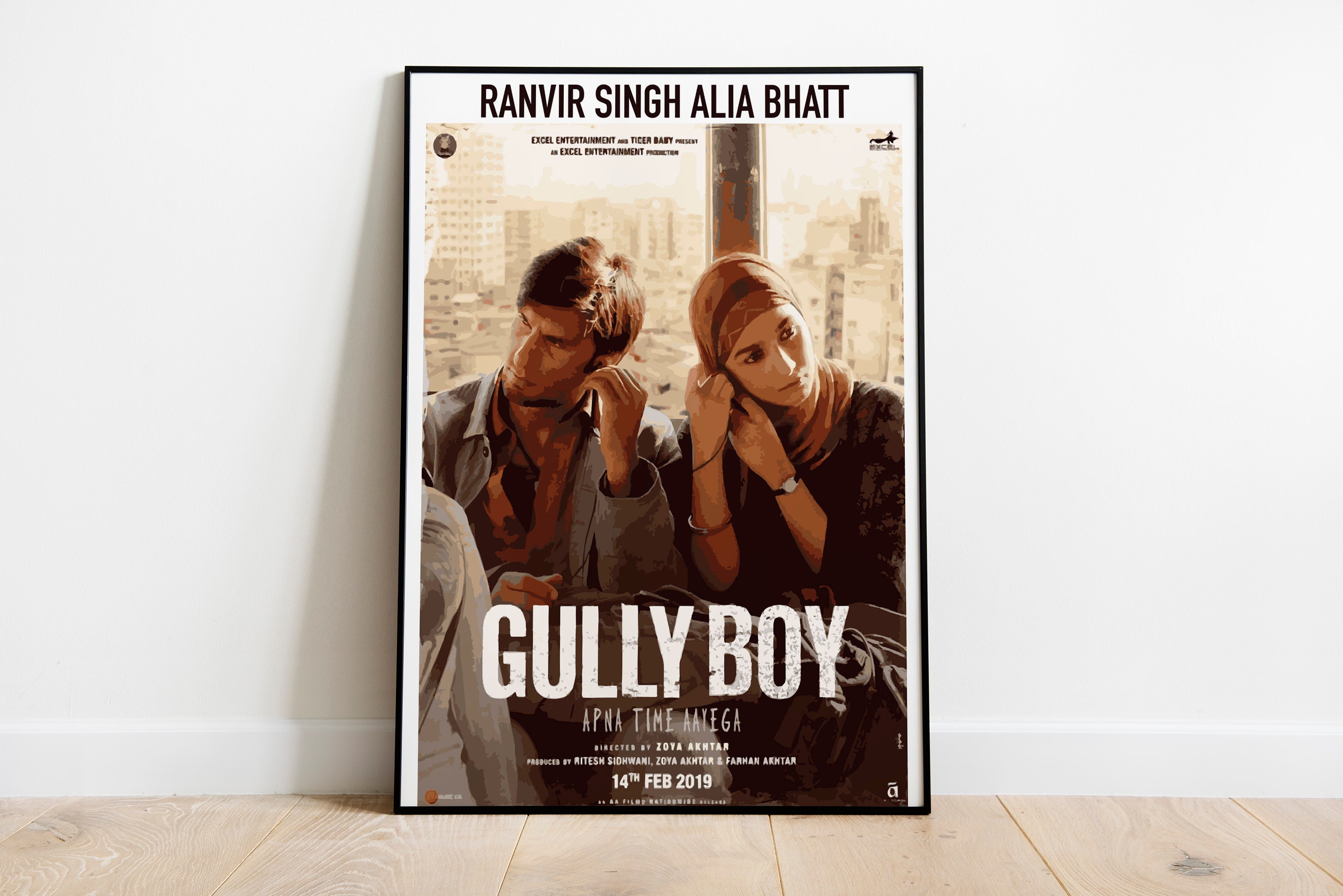Gully Boy Movie Poster Desi Wall Art Bollywood Movie Poster - Etsy