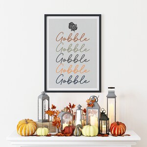 Thanksgiving Printable Gallery Wall Art Bundle, Set of 20 Prints, Fall ...