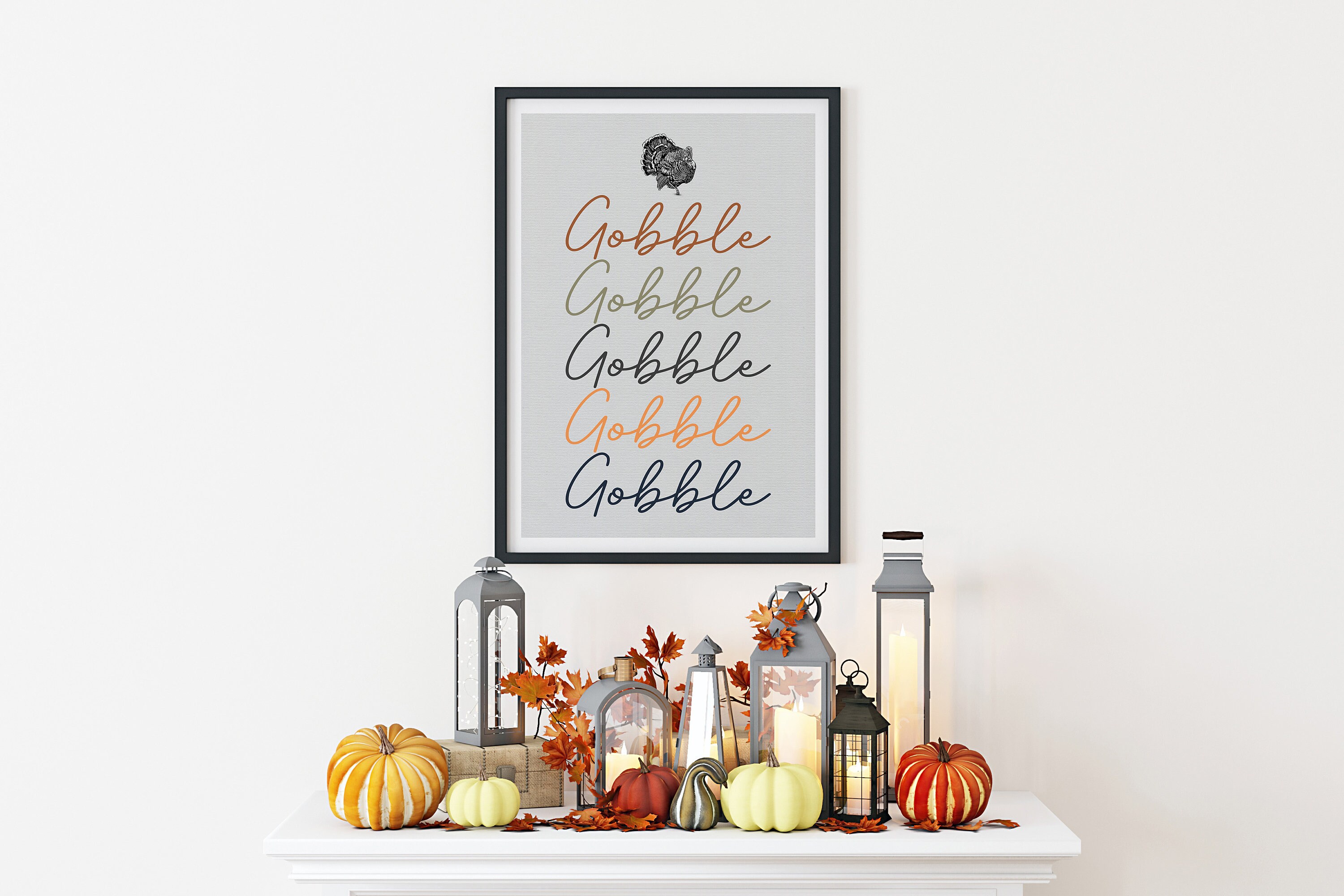 Thanksgiving Printable Gallery Wall Art Bundle, Set of 20 Prints, Fall ...