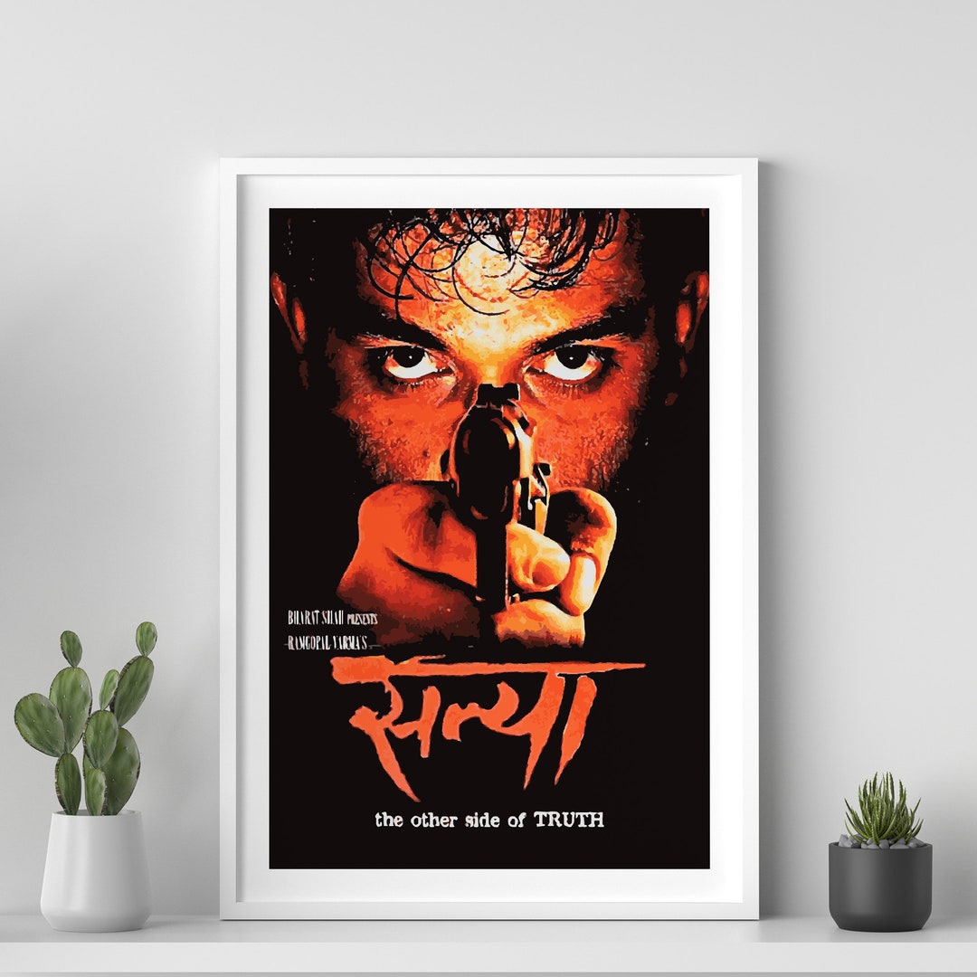 Satya Movie Poster Desi Wall Art Bollywood Movie Poster - Etsy