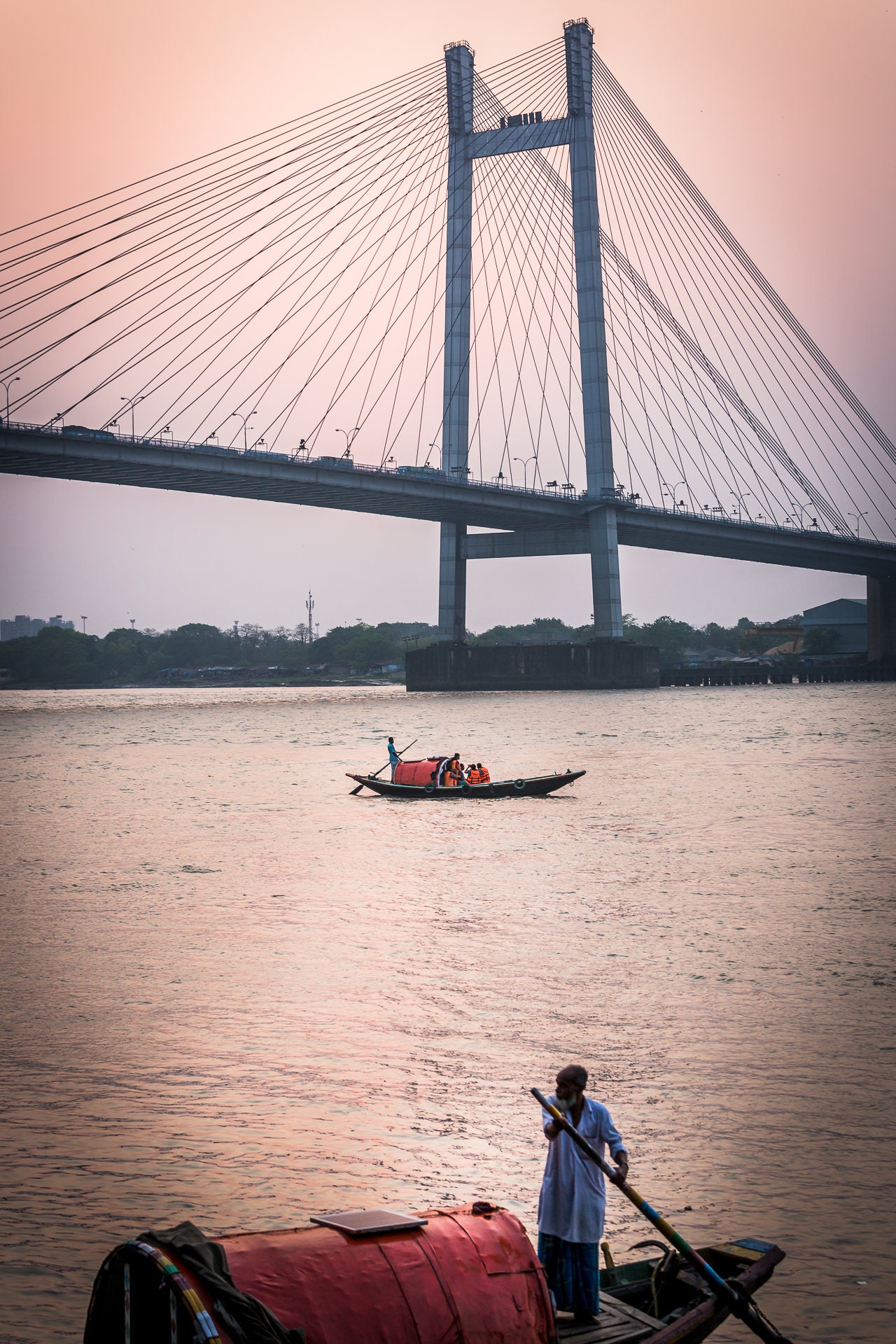 Rabindra Setu, Architecture Print, Kolkata Poster, India Poster, India ...