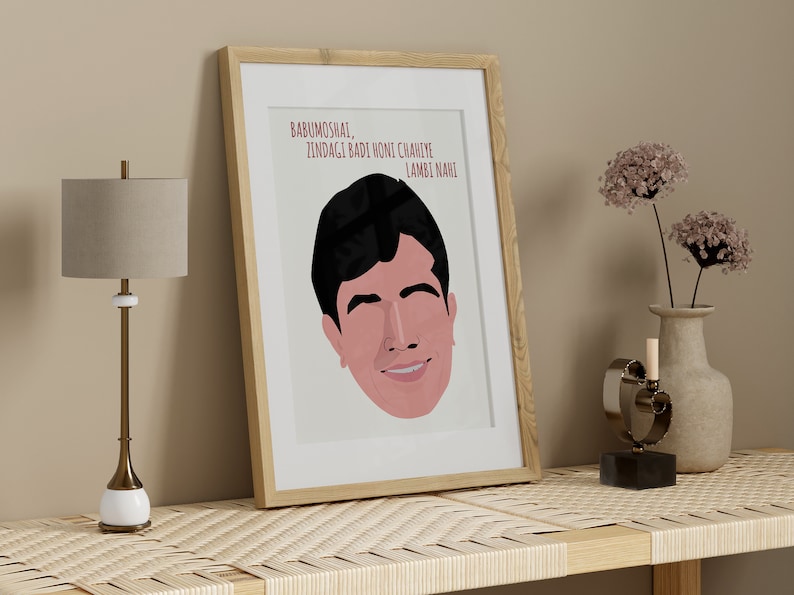 Rajesh Khanna Poster, Anand Movie, Unique Gift for Her, Desi Wall Art ...