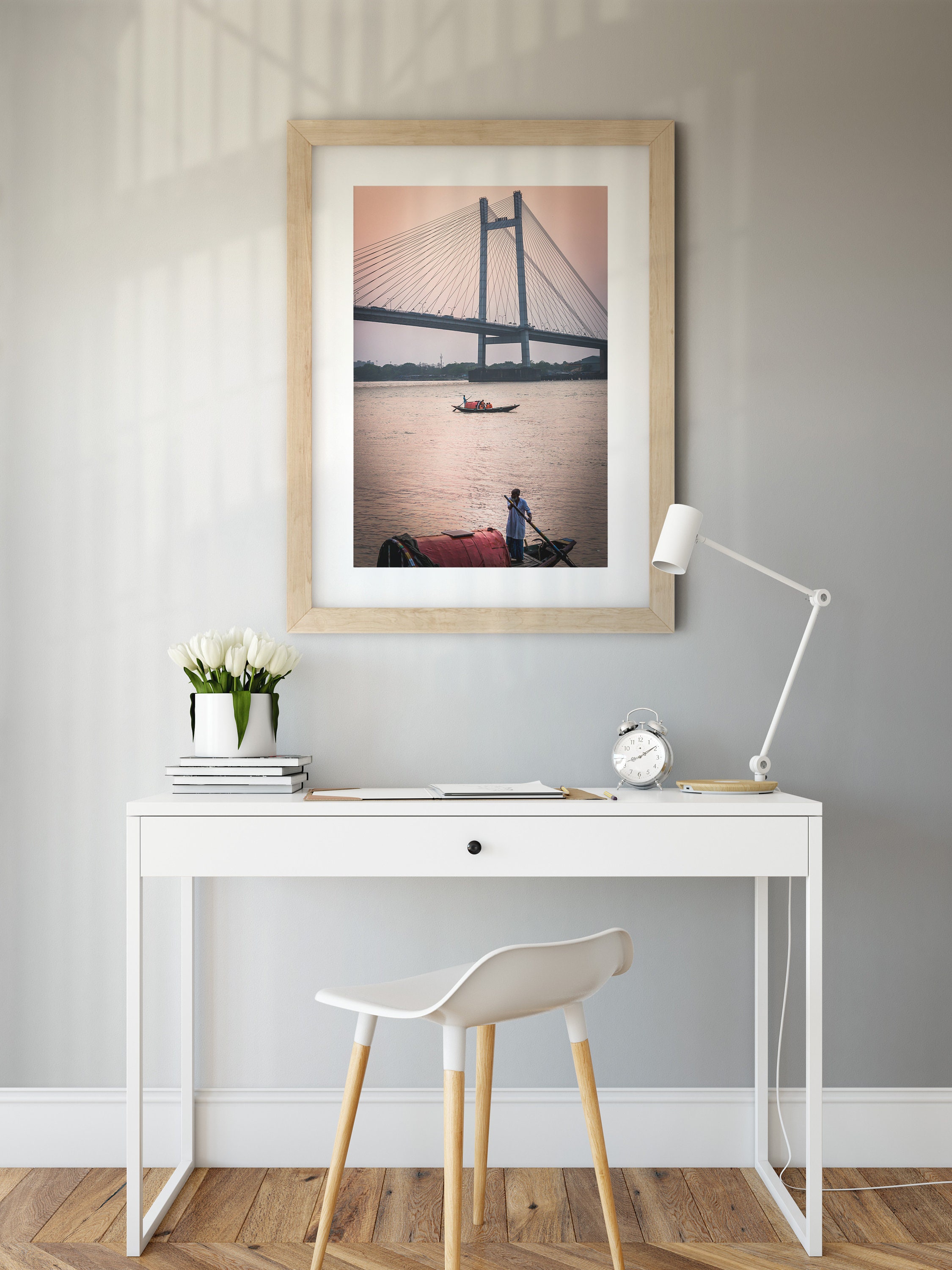 Rabindra Setu, Architecture Print, Kolkata Poster, India Poster, India ...