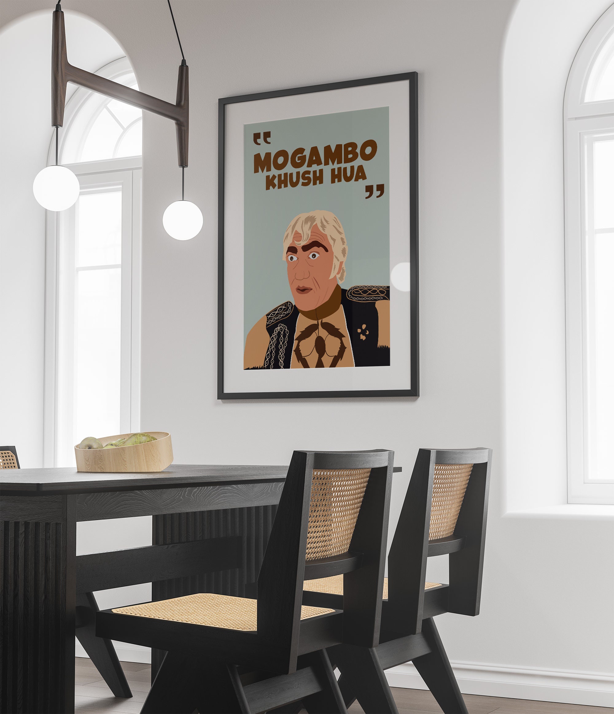 Mogambo Khush Hua Poster, Mr India Movie Dialogue, Gift for Bollywood ...