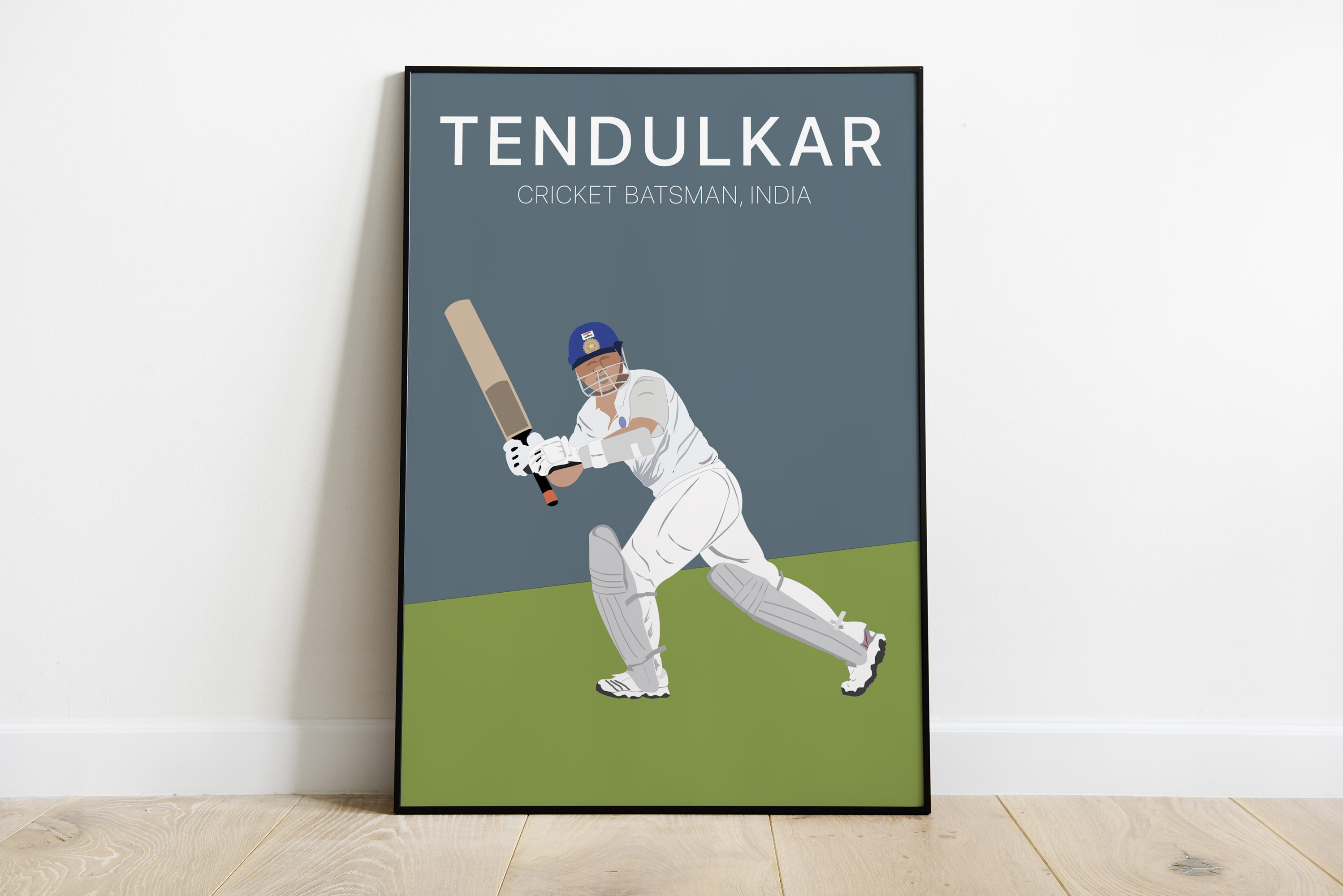 Sachin Tendulkar Cricket Poster, Indian Sports Decor, Gift for Cricket ...