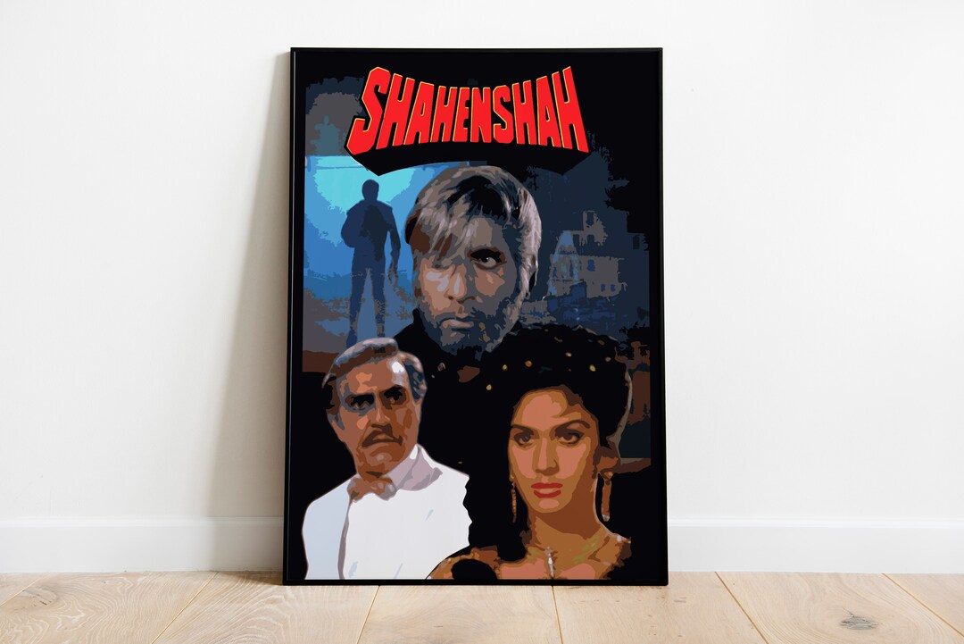 Shahenshah Movie Poster Desi Wall Art Bollywood Movie - Etsy