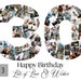 Custom Number Collage Custom Photo Collage Birthday Photo - Etsy
