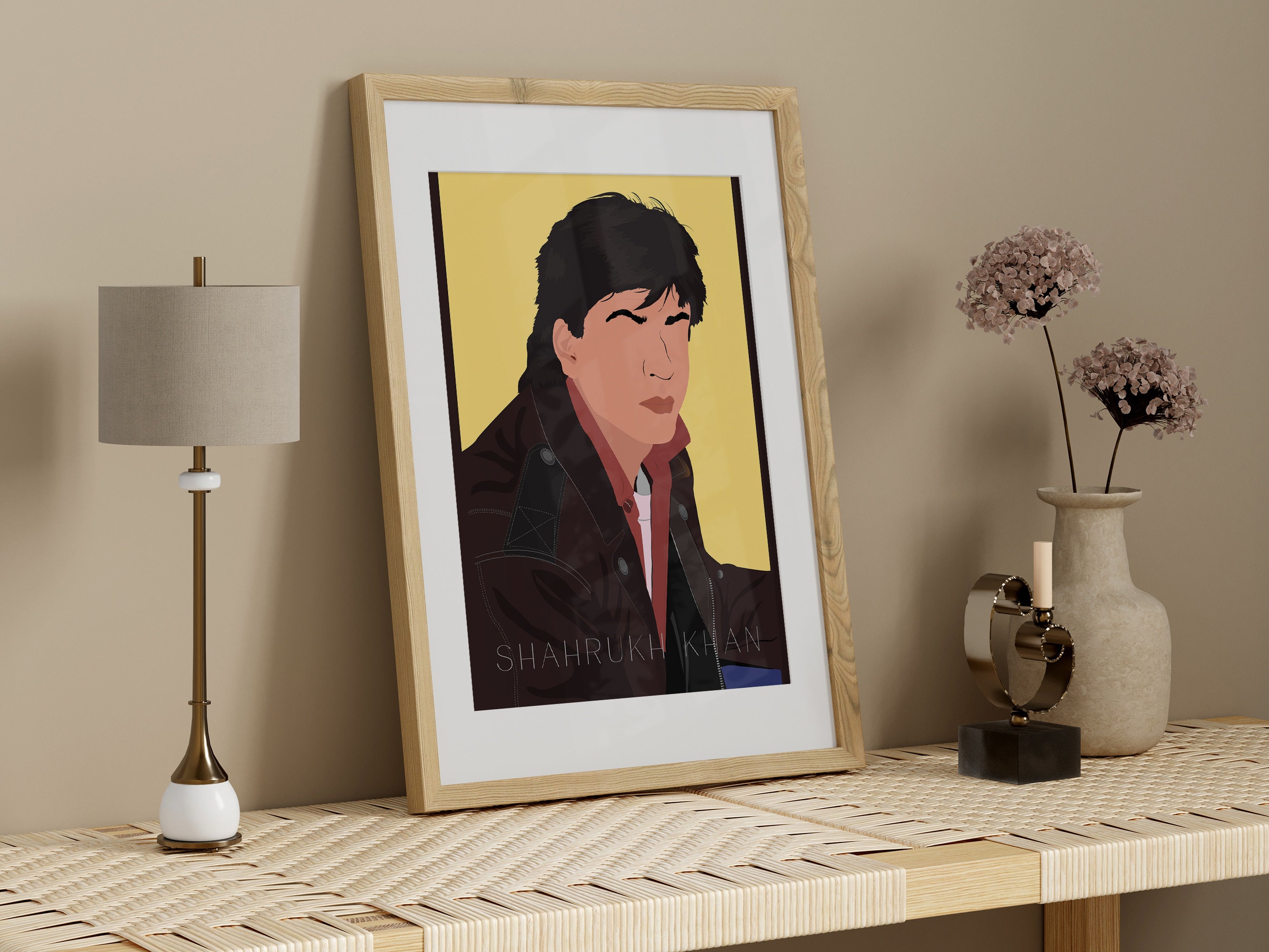 Shahrukh Khan Poster, SRK Print, Unique Gift for Her, Desi Wall Art ...