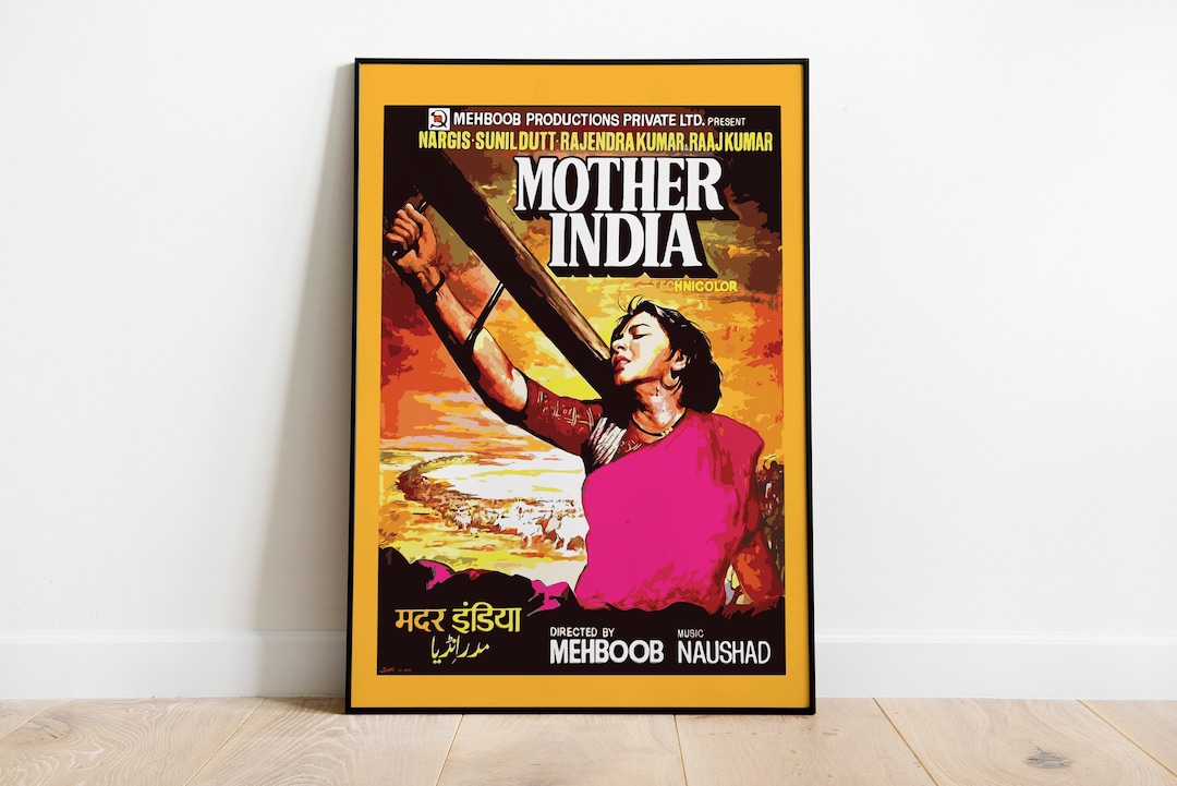 Mother India Movie Poster Desi Wall Art Bollywood Movie - Etsy