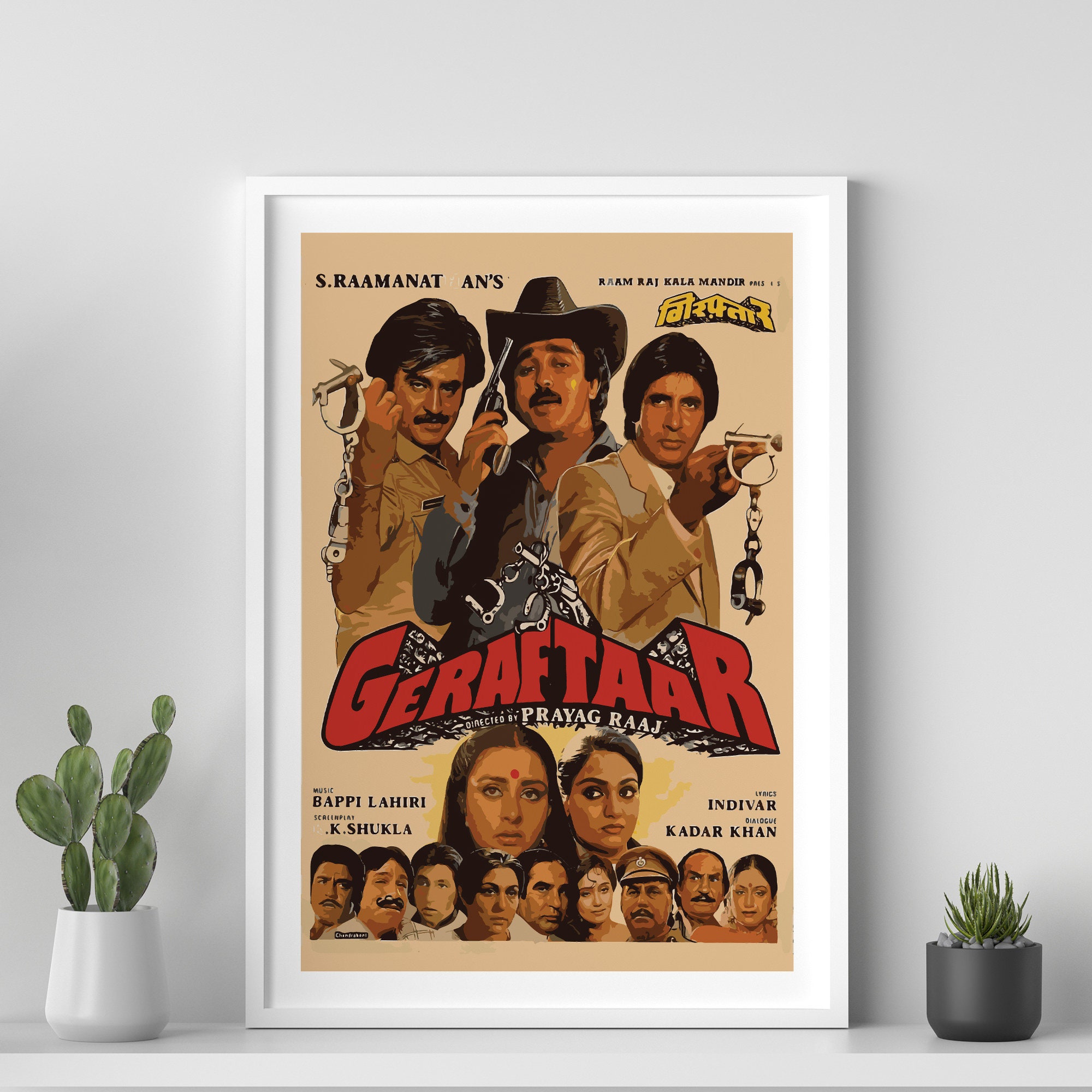 Geraftaar Movie Poster Desi Wall Art Bollywood Movie Poster - Etsy