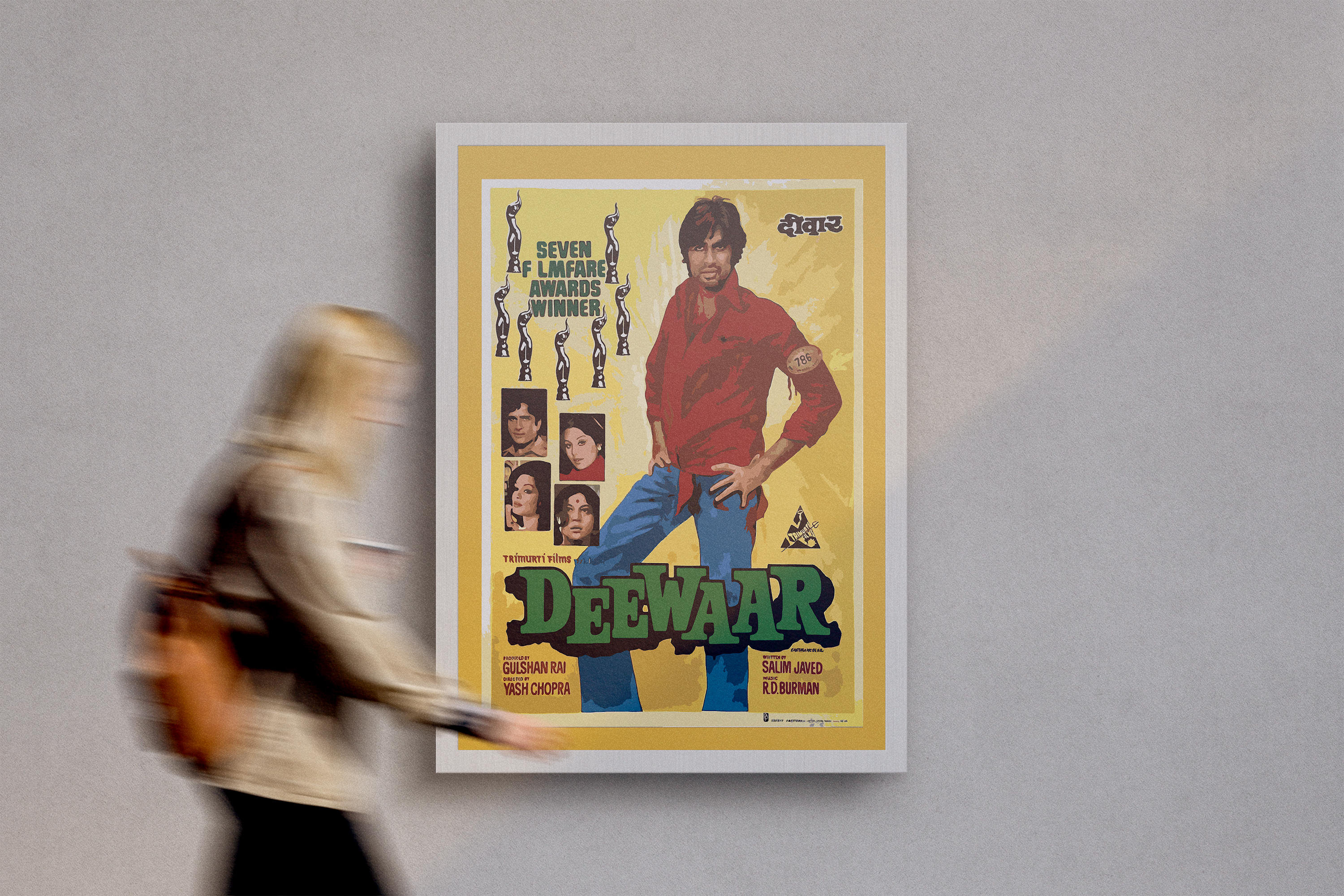 Cartel De La Película Deewar