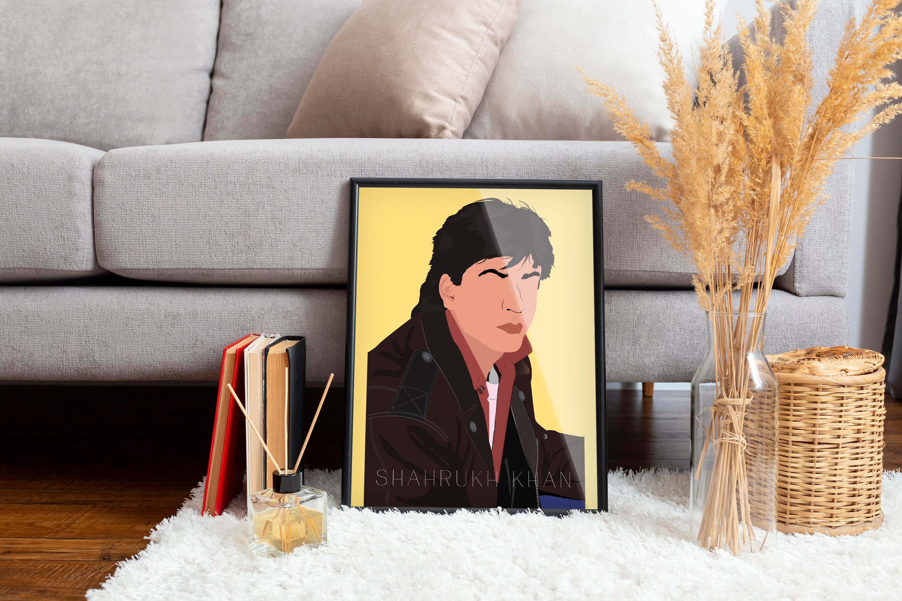 Shahrukh Khan Poster, SRK Print, Unique Gift for Her, Desi Wall Art ...