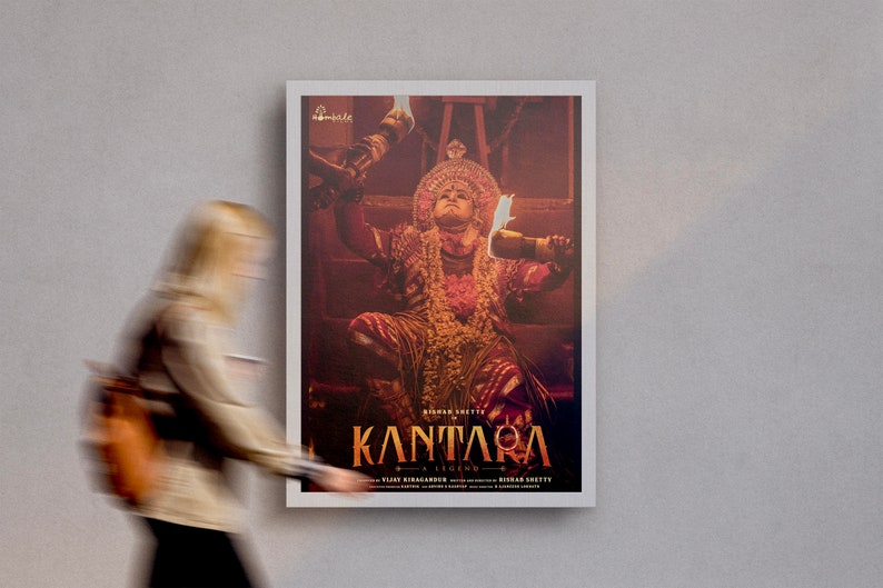 Kantara Movie Poster, Rishabh Shetty Movie, South Indian Movie, Desi ...