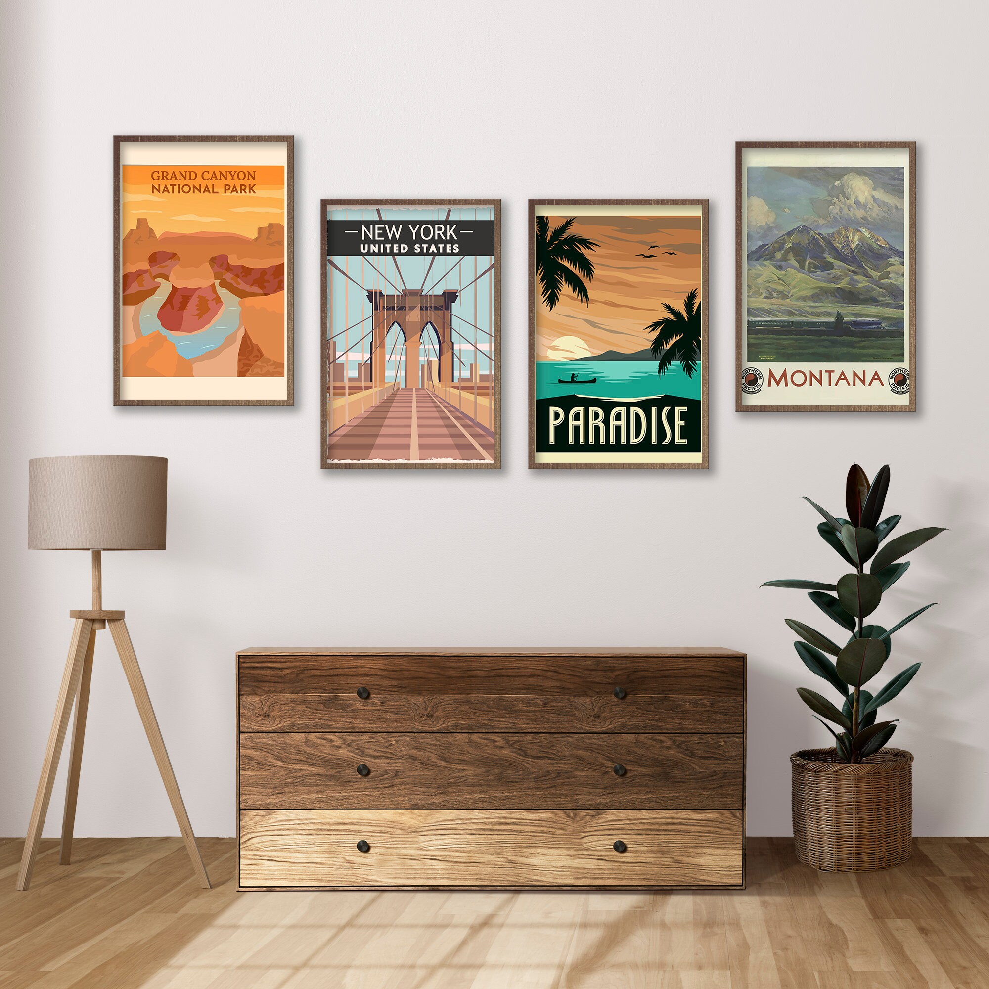 Vintage Travel Posters Set of 20 Travel Posters America - Etsy