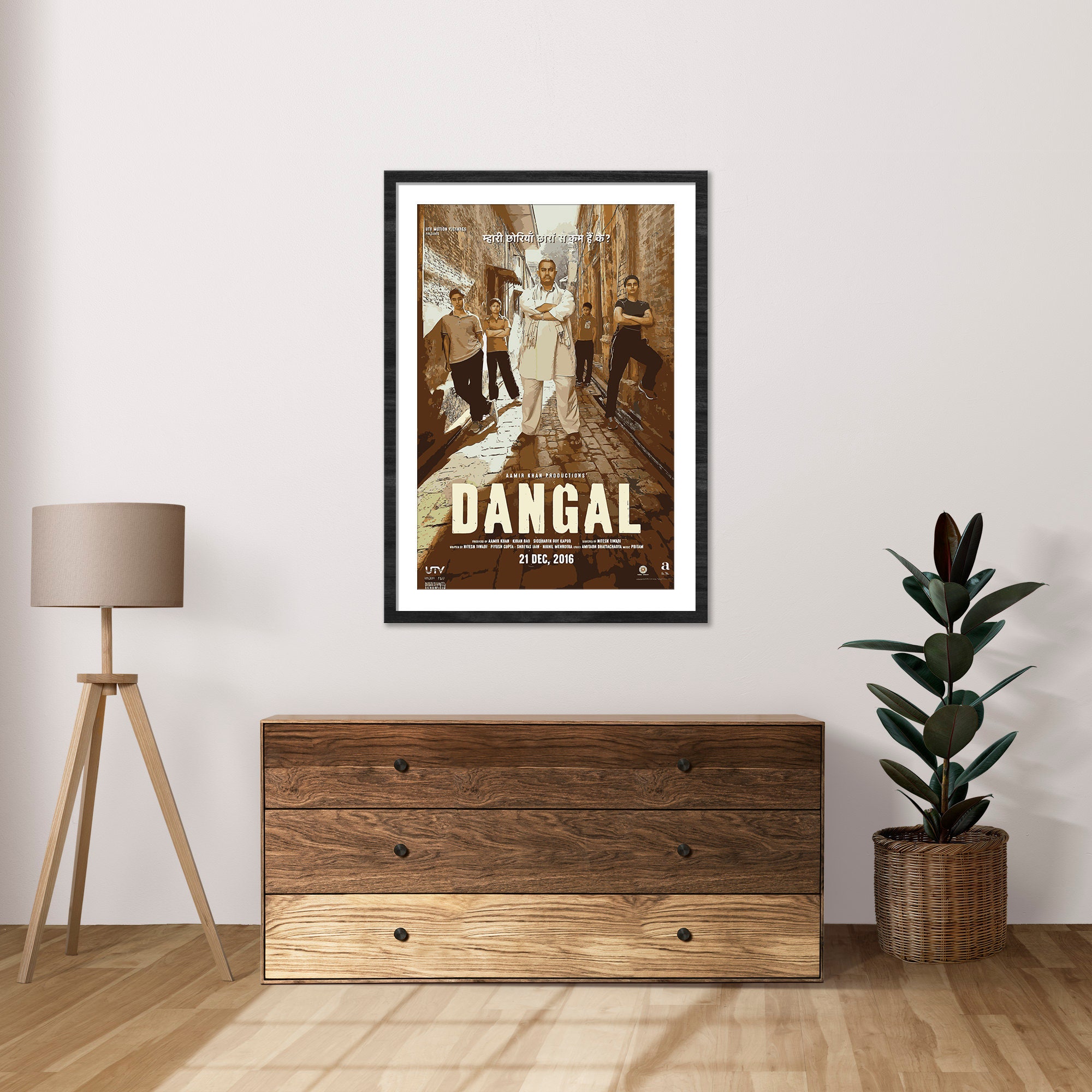 Dangal Movie Poster Desi Wall Art Bollywood Movie Poster - Etsy
