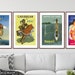 Vintage Airline Posters, Set of 21 Airline Posters, Vintage Travel ...
