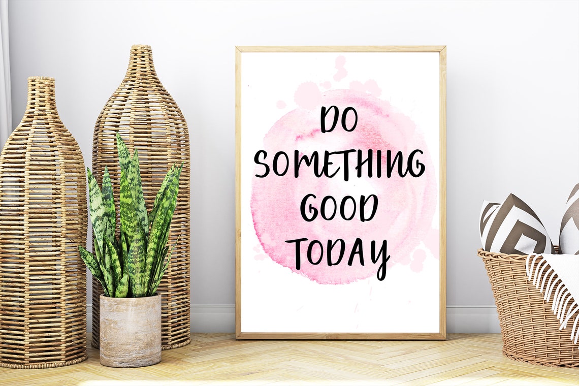 Inspirational Art, Set of 20 Prints, Positive Affirmations ...