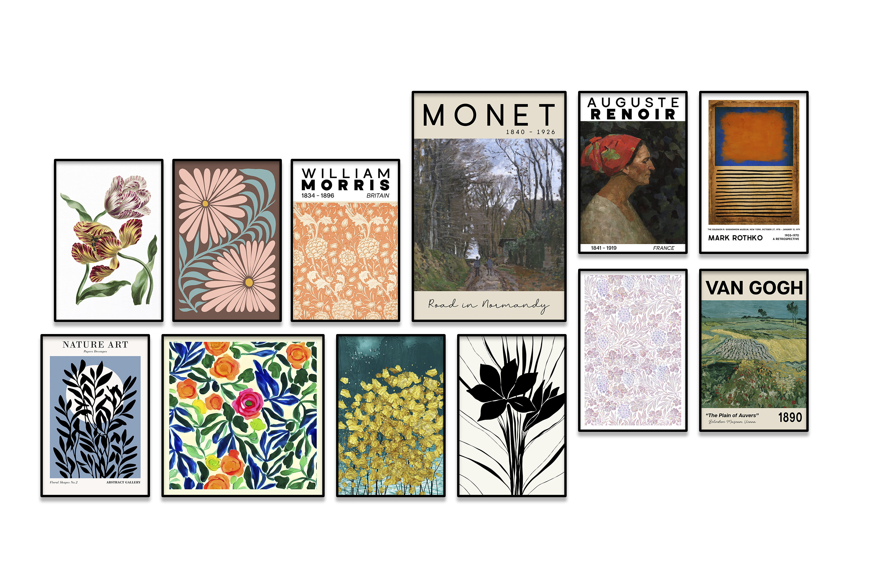 50 Eclectic MEGA BUNDLE Wall Collage Prints, Gallery Wall Prints ...