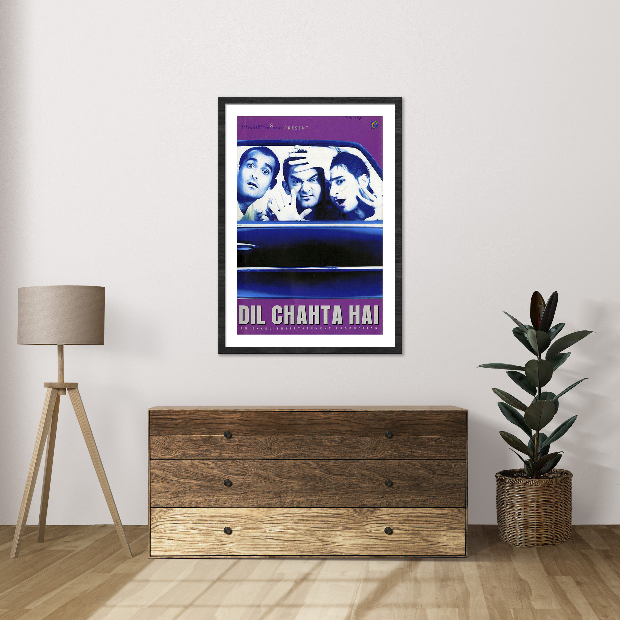 Dil Chahta Hai Movie Poster, Desi Wall Art, Bollywood Movie Poster ...