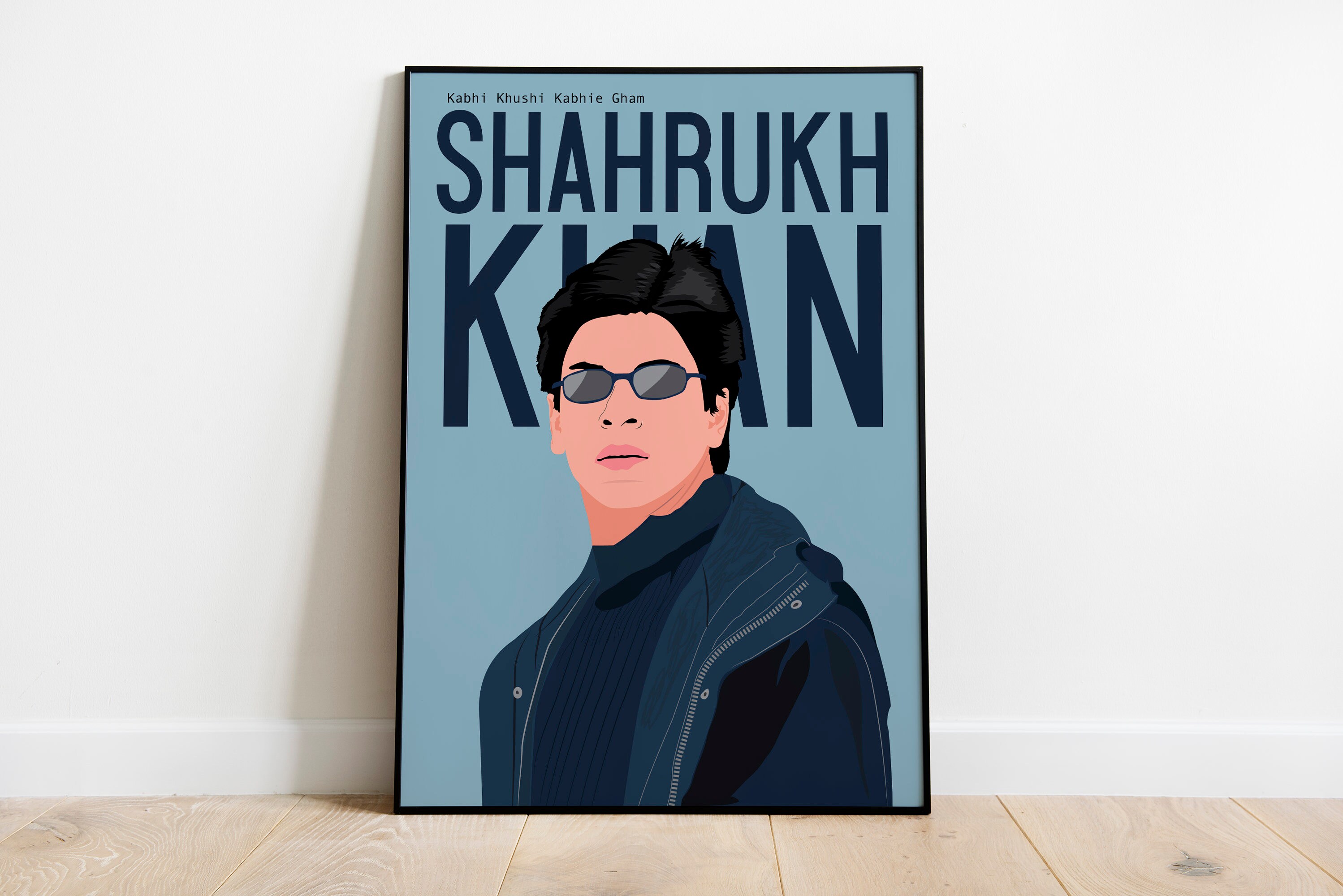 Shahrukh Khan Portrait Sketch, SRK, Gift for Her, Desi Wall Art ...