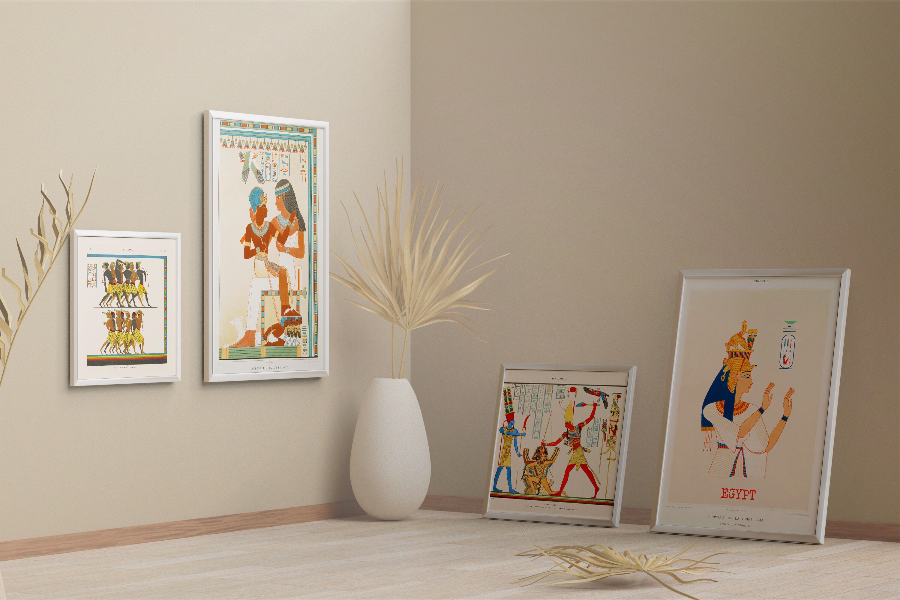 Set of 8 Egypt Posters, Egyptian Art, Egyptian Print Ancient Egyptian ...