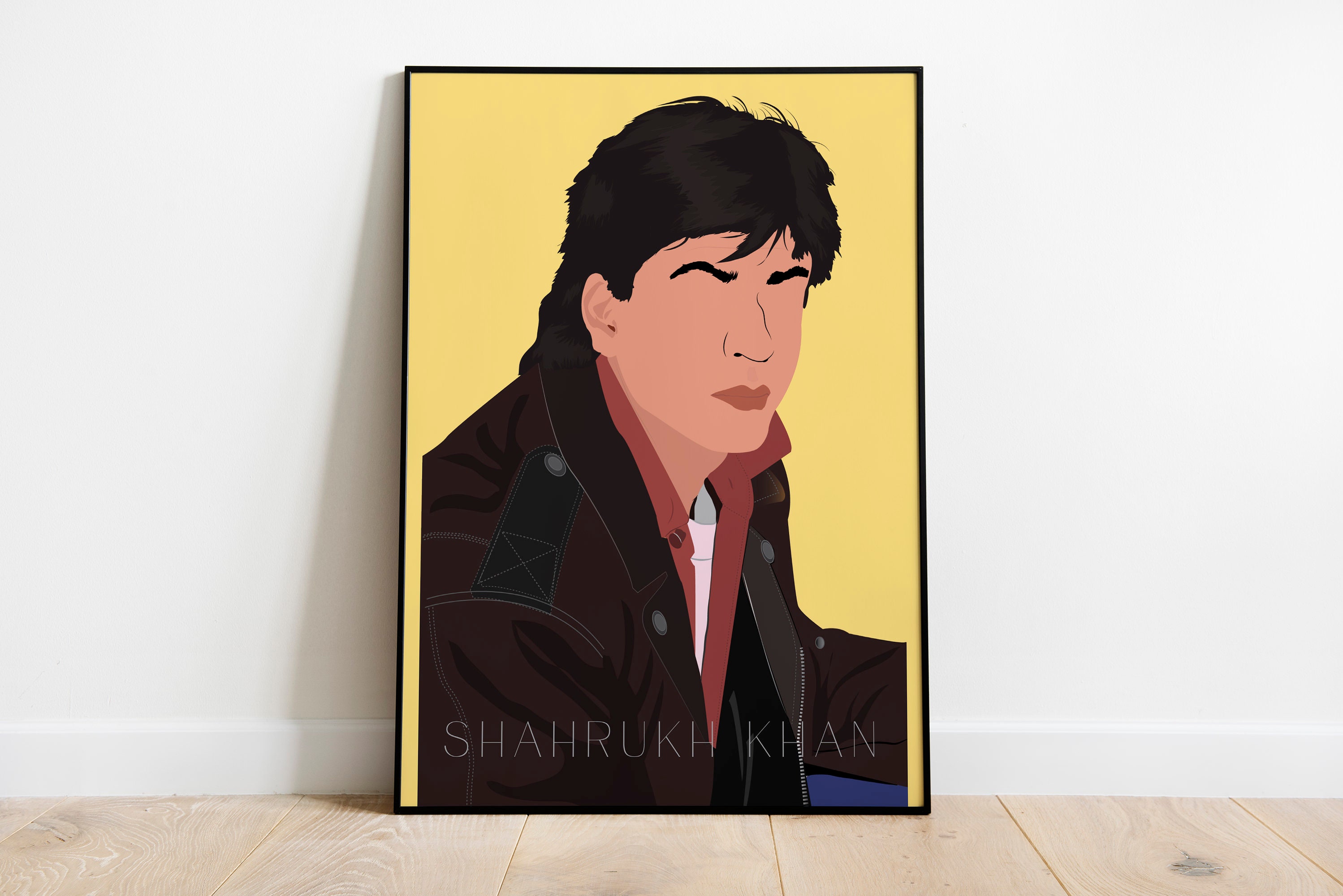 Shahrukh Khan Poster, SRK Print, Unique Gift for Her, Desi Wall Art ...