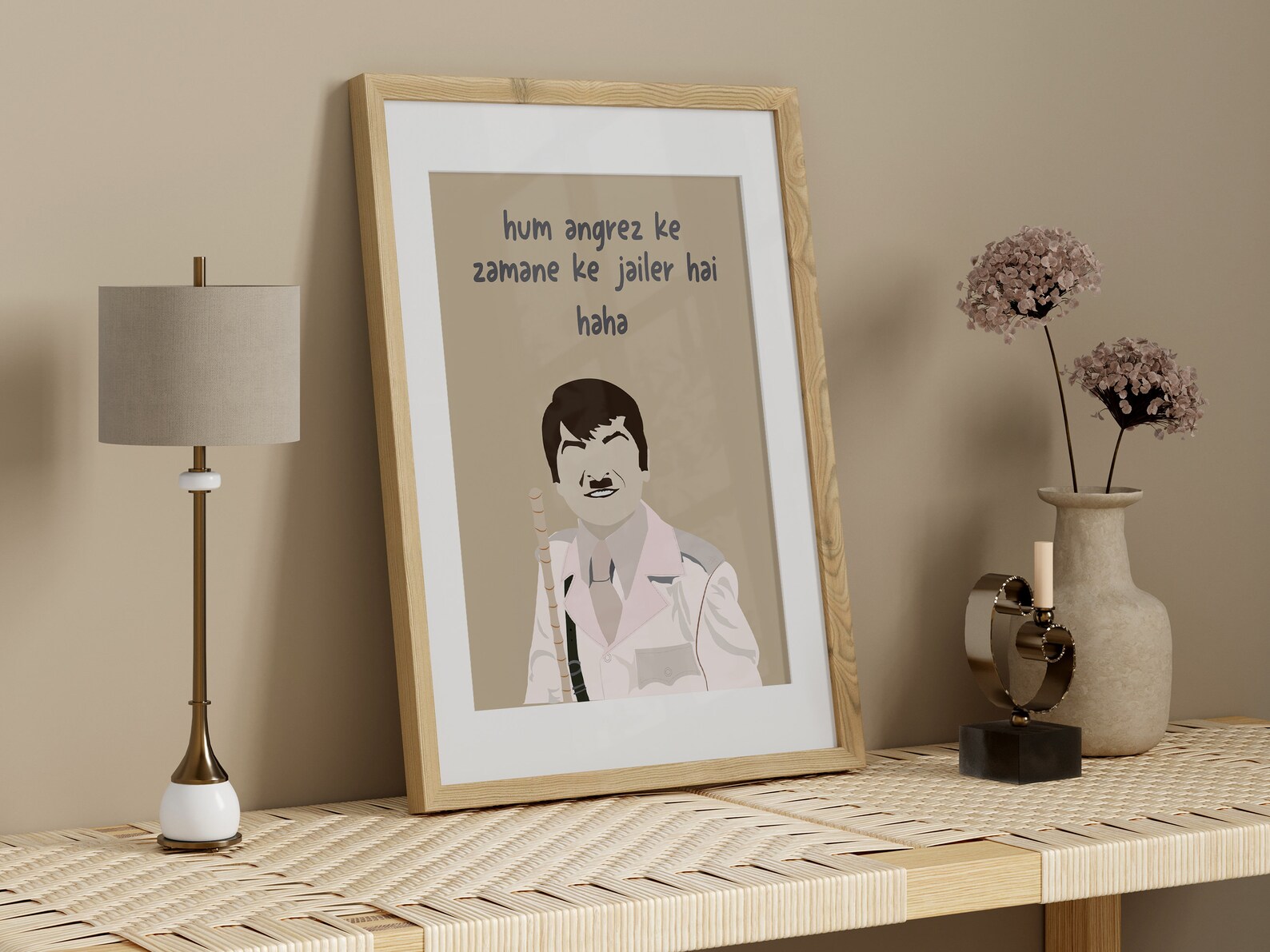 Sholay Movie Poster Asrani Angrez Ke Zamane Ke Jailer Desi - Etsy