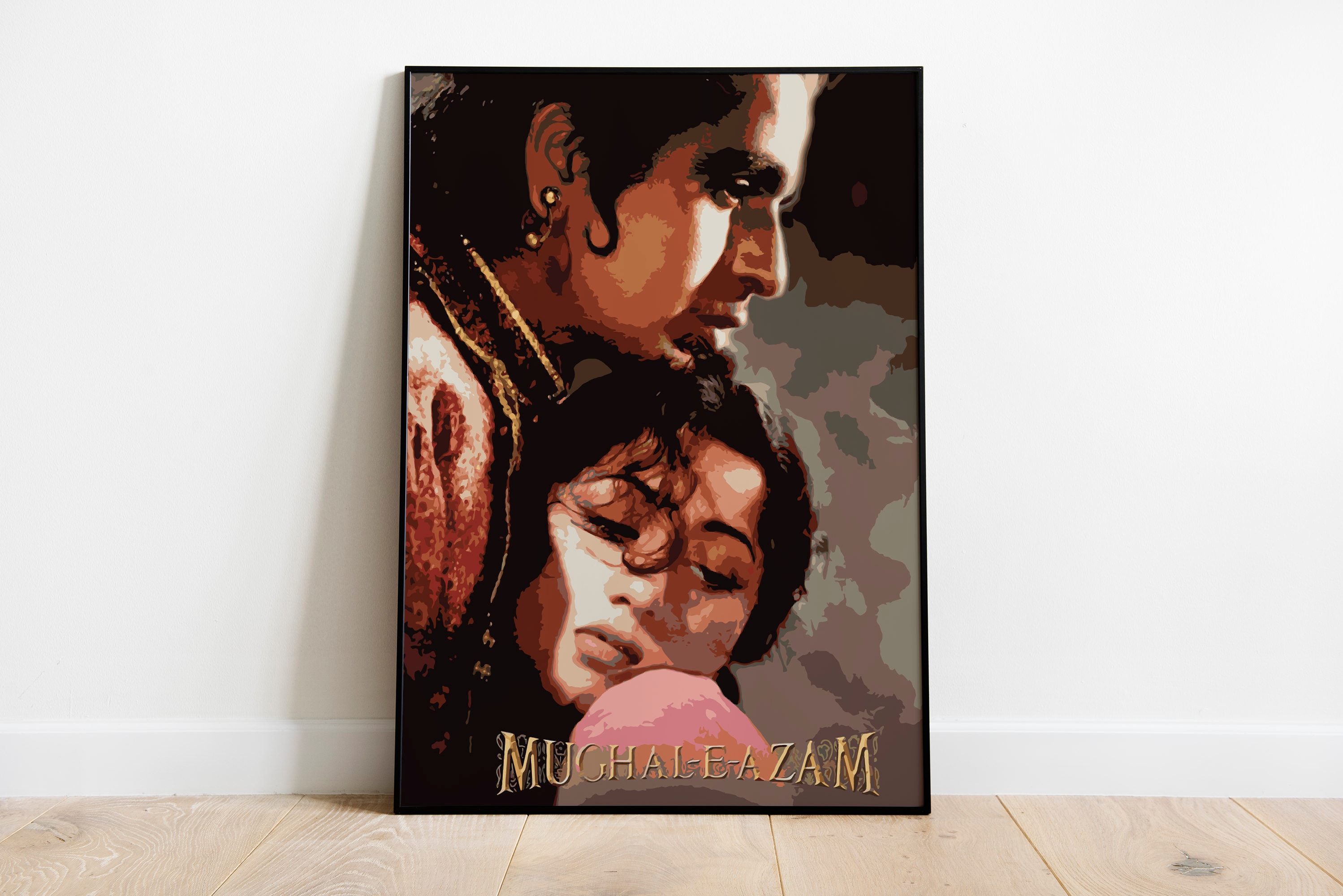 Mughal E Azam Movie Poster, Desi Wall Art, Bollywood Movie Poster ...