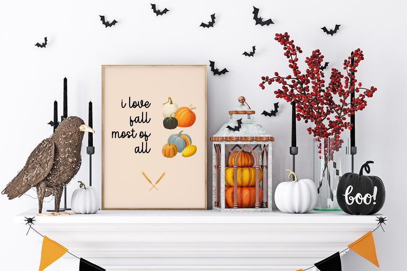 Thanksgiving Printable Gallery Wall Art Bundle, Set of 20 Prints, Fall ...